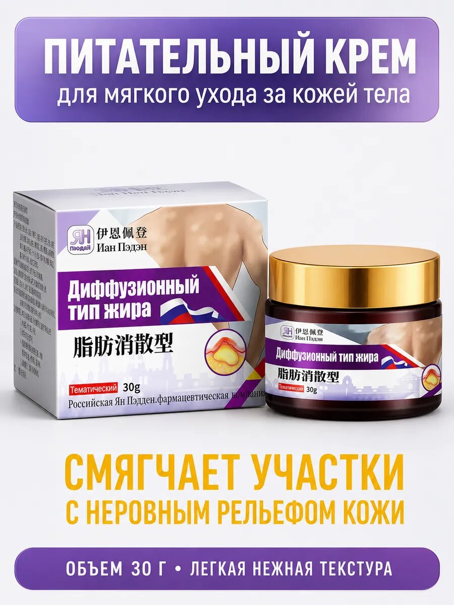 Питательный крем для мягкого выравнивания рельефа кожи тела