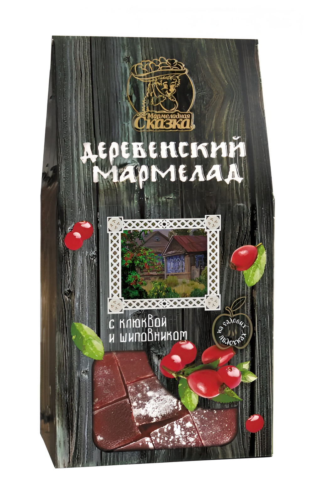 Мармелад Мармеладная Сказка Деревенский с клюквой и шиповником 300 гр.