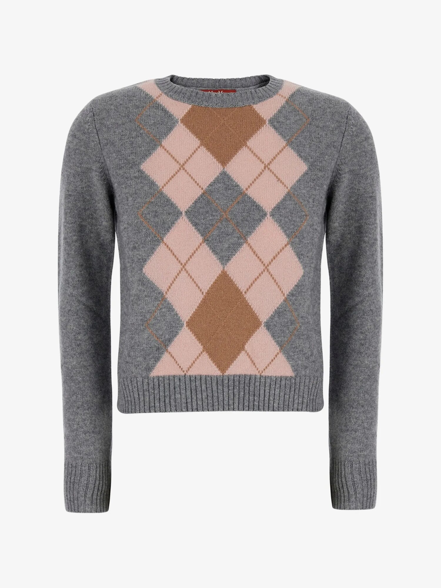 Свитер Max Mara Argyle-intarsia knit sweater