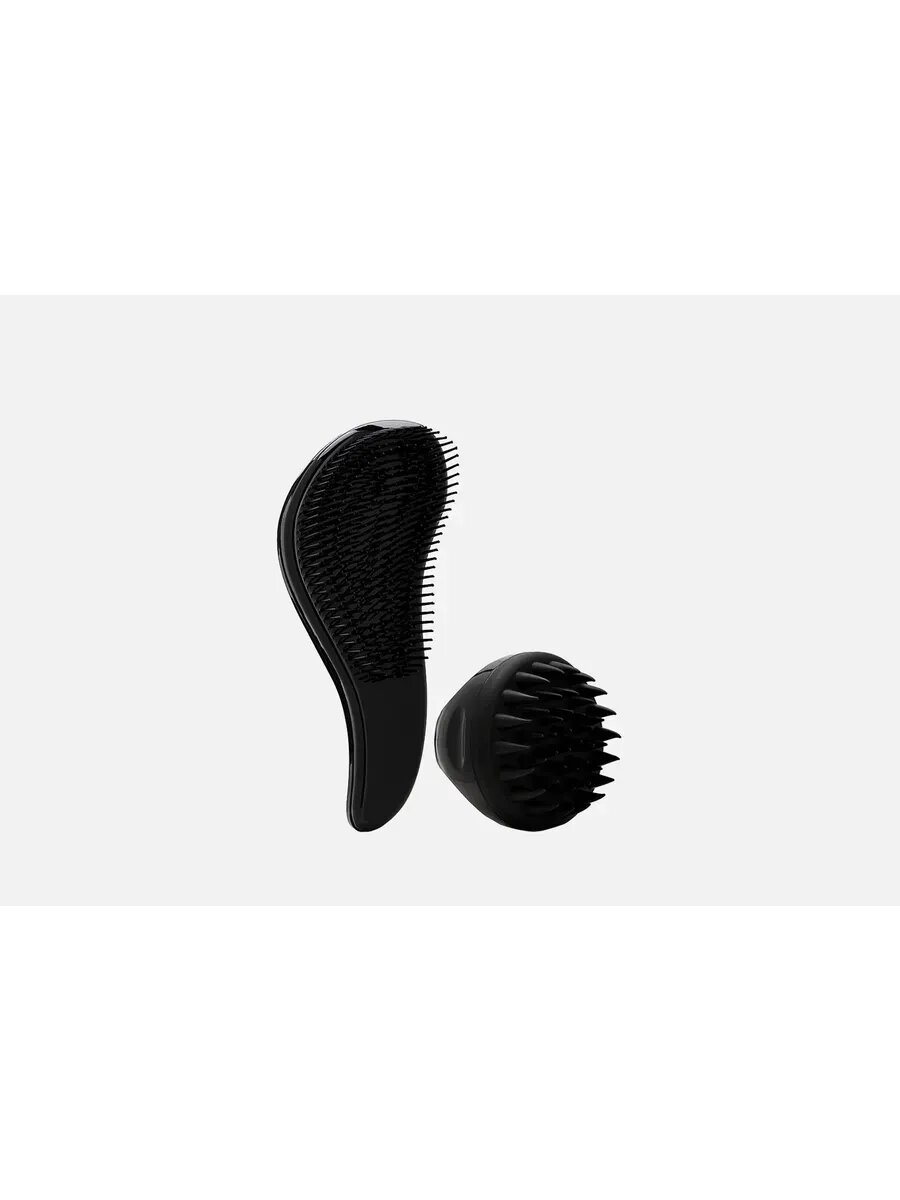 CHELAY black set for gentle hair care Набор щетка-мас