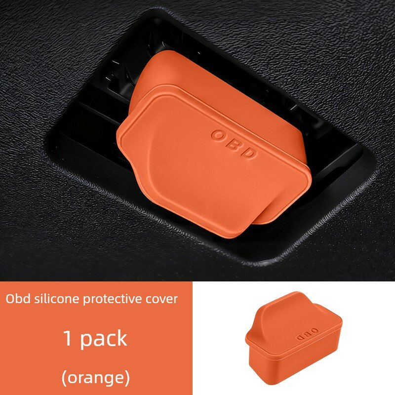 Защитный колпачок OBD для Ora Good Cat в оранжевом цвете - прочный утолщенный дизайн для диагностического интерфейса