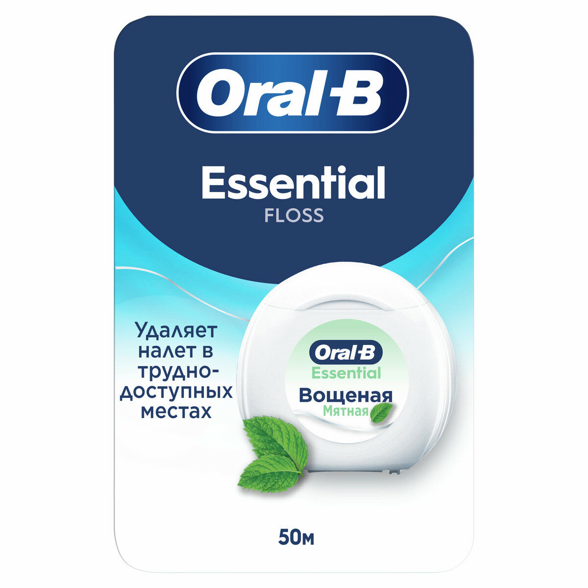 Зубная нить Oral-B Essential Floss мята, 50м, (3 шт)
