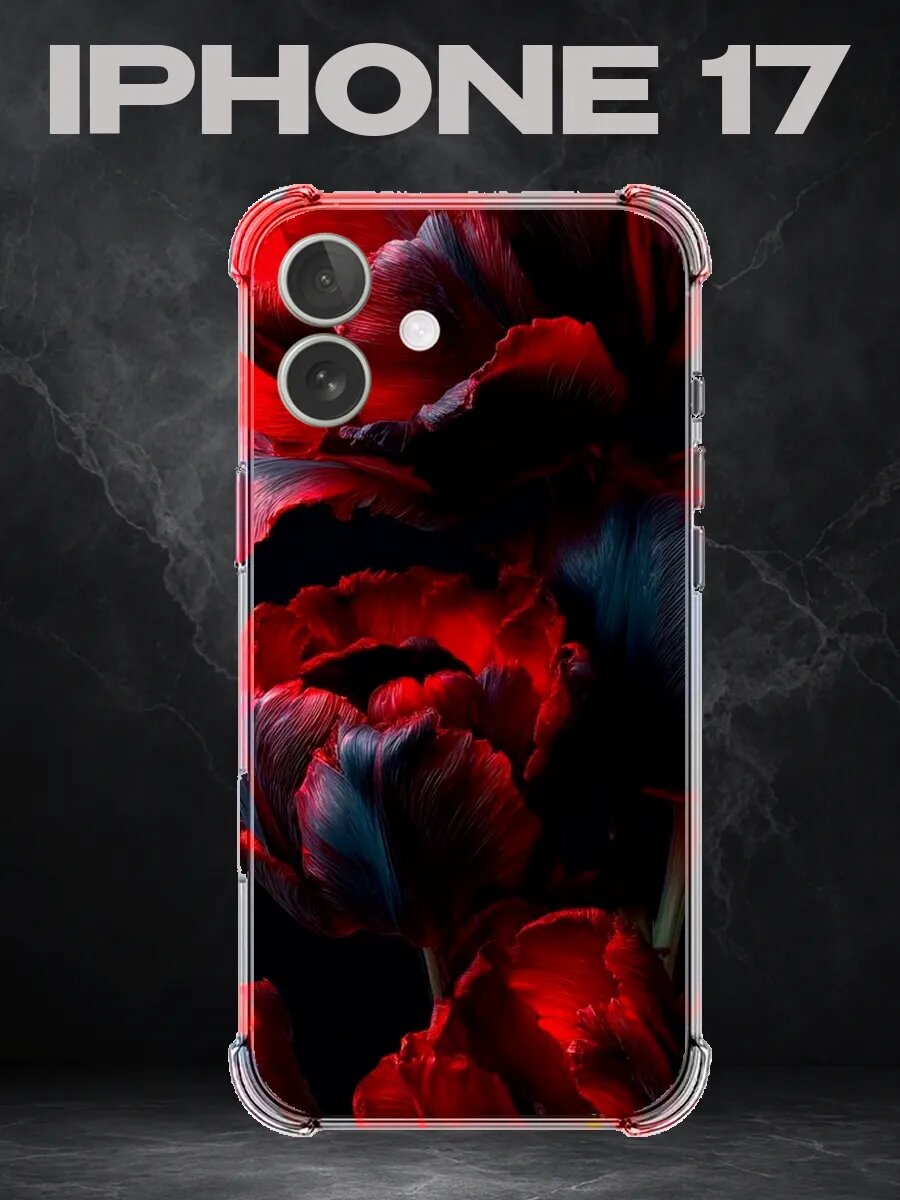 Чехол на IPHONE 17 с принтом PINTEREST Цветы