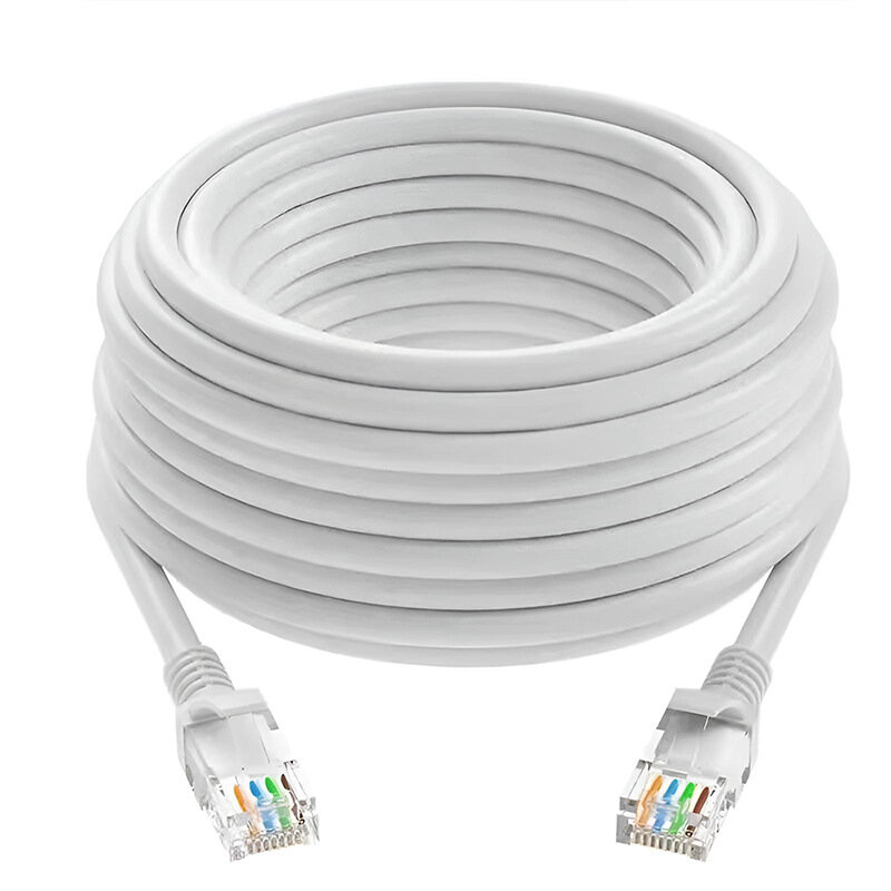 Кабель сетевой CAT6 50м Белый - Прочный кабель для домашнего офиса и сетей