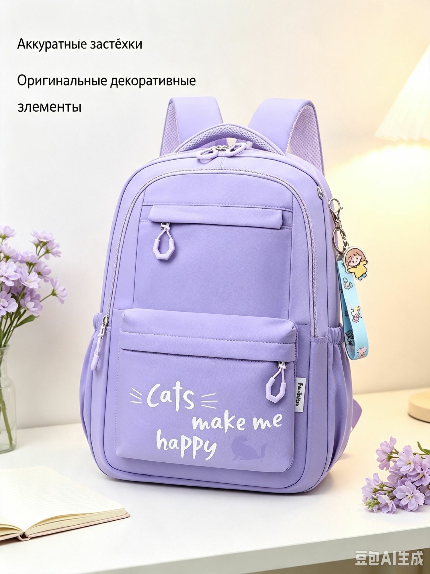 Повседневный рюкзак с несколькими отделениями, прочная водоотталкивающая ткань — фото 1