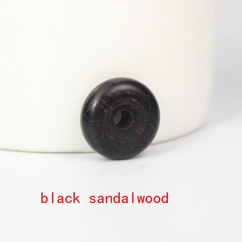Деревянные бусины-разделители TOM YANG 50 шт, 8x3 мм, разноцветные 1 black sandalwood