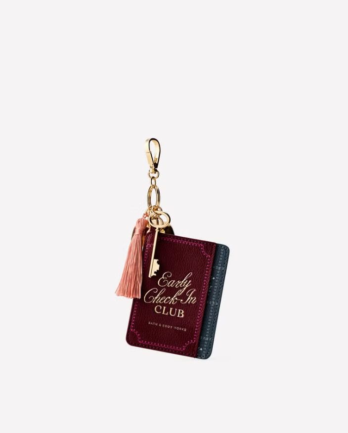 Bath & Body Works / Чехол для санитайзера с картхолдером Early Check-In Club Card Holder
