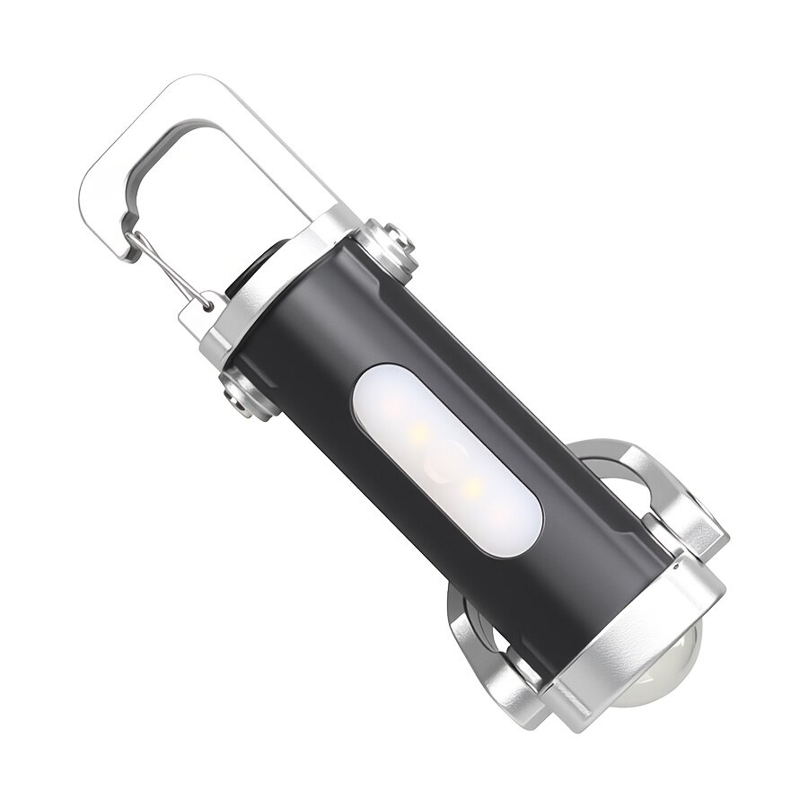Фонарик светодиодный мини на брелоке с COB-панелью, USB-зарядка, АБС-корпус, встроенный литиевый аккумулятор, для кемпинга и аварийного использования, 1 шт.