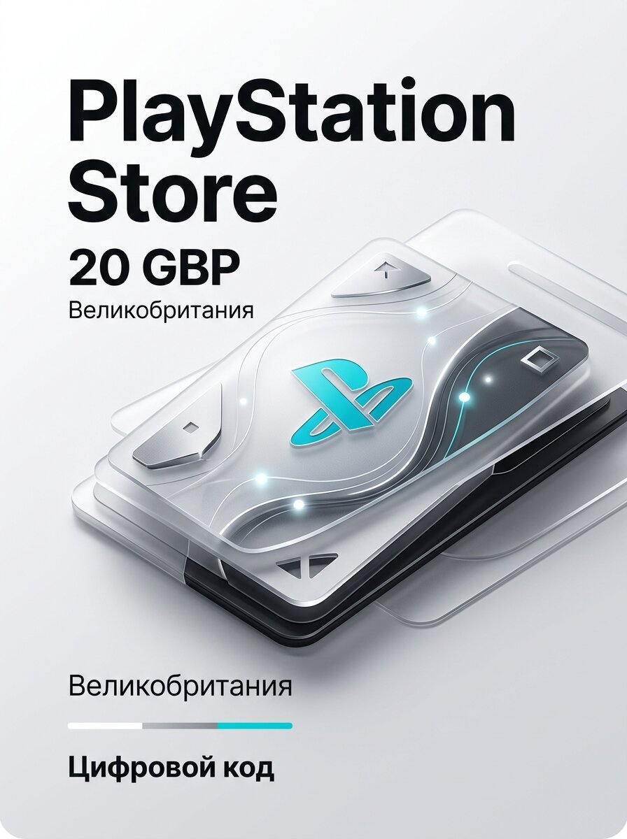 Подарочная карта PlayStation Store GBP 20 для PlayStation 5, электронный ключ, регион Великобритания