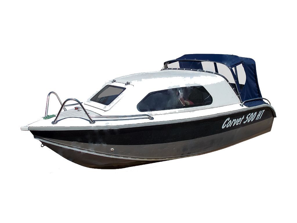 Корвет 500 HT. Стекло в рамке, тент, дуги, крепления. Комплект
