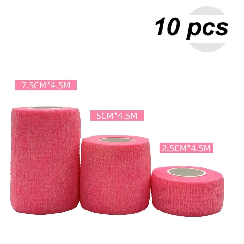 Эластопласт спортивная лента 10 шт Розовый, 7.5cmX4.8m-10Pcs, 15-Phosphor