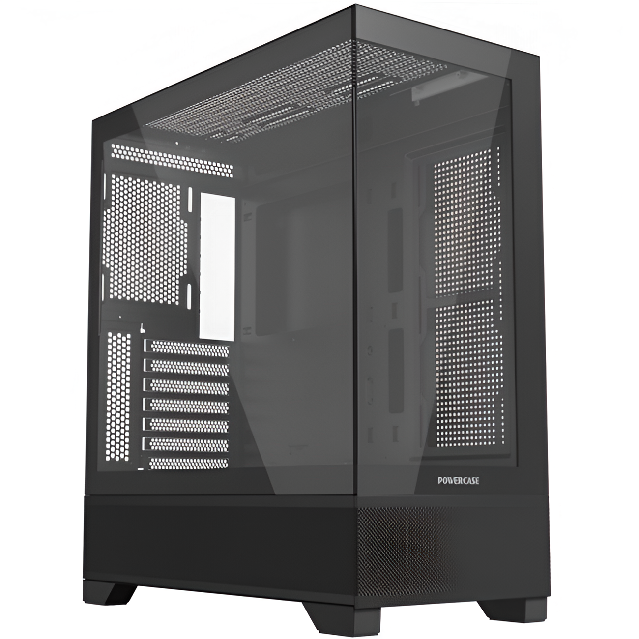 Корпус Midi-Tower PowerCase LUMINOUS TG, USB3.0, ATX, Black (CLB-L0)