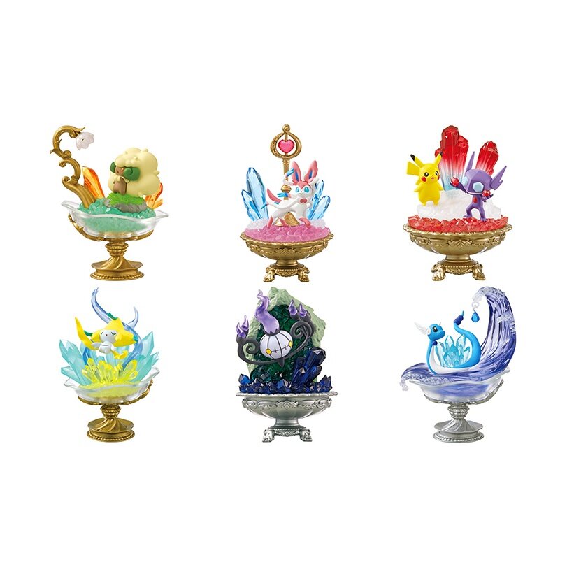 RE MENT Pokemon Gemstone Collection 2 Capsule Toys Full Box 6 Pcs REMENT-2310-0001