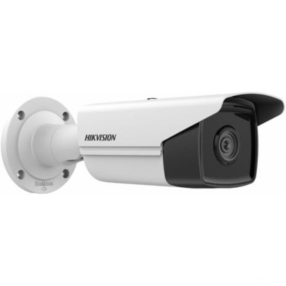 Hikvision 8Мп уличная цилиндрическая IP-камера с EXIR-подсветкой до 80м 1/2,5" Progressive Scan CMOS; объектив 8мм; угол обзора 40°; механический ИК-фильтр; 0.01лк@F1.2; сжатие H.265/H.265+/H.264/H.2