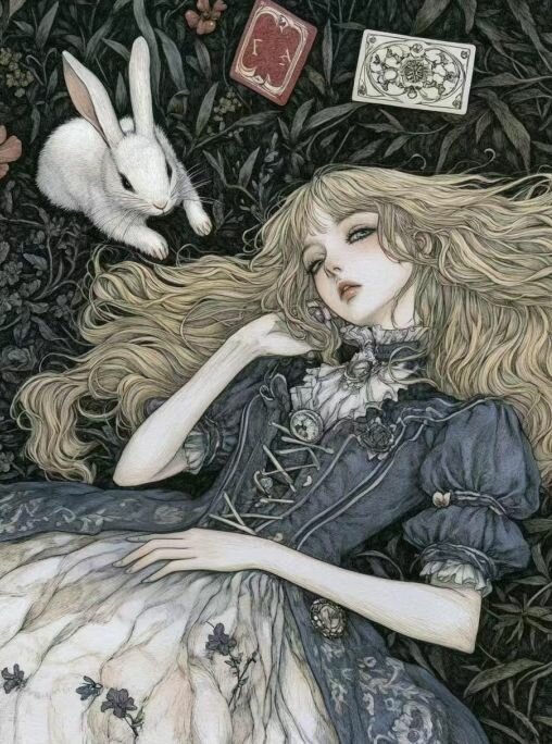 Алмазная Мозаика "Alice: Madness Returns" 40х50 См Алмазная Вышивка / Картина Стразами Подарков / Украшения