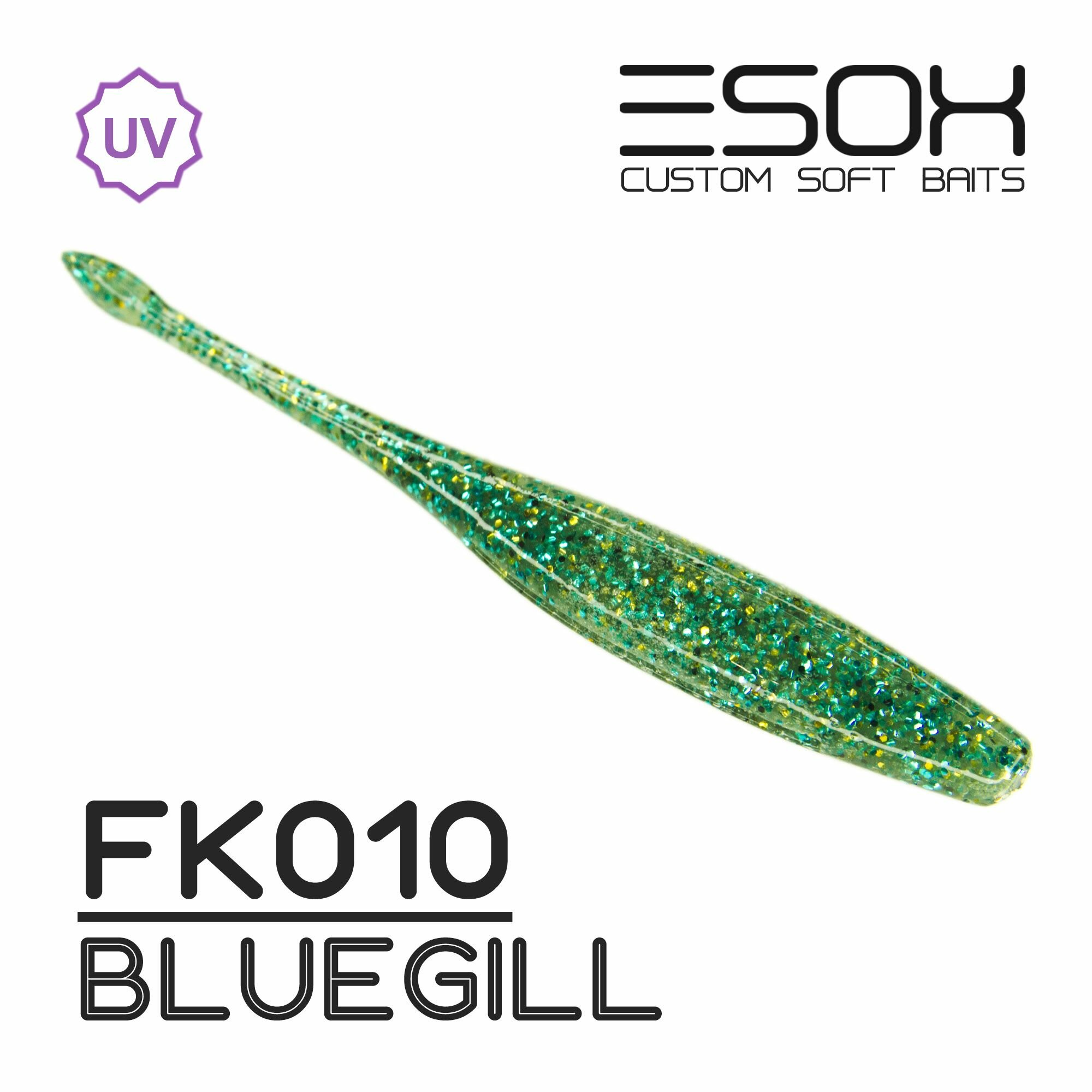 ESOX Wacky Slug 3.8"(96мм) 5шт / Мягкая приманка для рыбалки