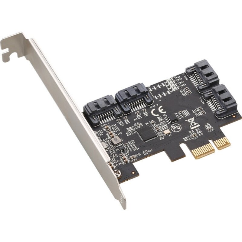 PCIe к 4-портовой соединительной карте версии Satar со скоростью 6 Гбит/с для расширения хранилища ПК NAS
