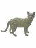 Фигурка кот ажурный белый 3D