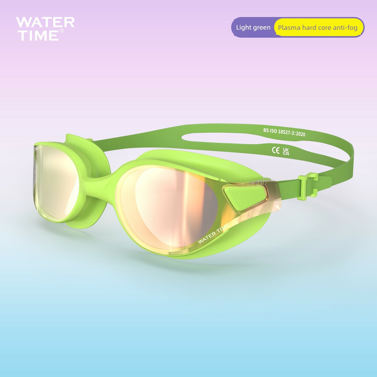 Детские очки для плавания WATERTIME, водонепроницаемые и незапотевающие, профессиональные тренировочные очки для