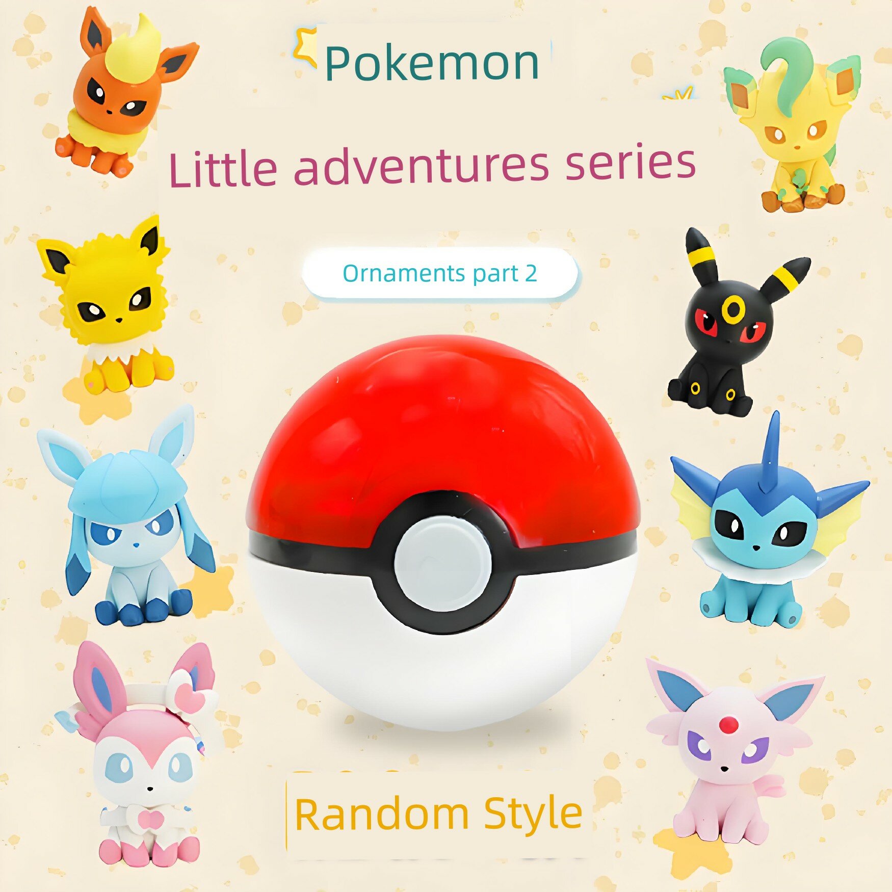 Little Adventure Series Second Wave Random One Piece Official Unopened No Return - Cute Pokémon Mini Figurine Desktop
