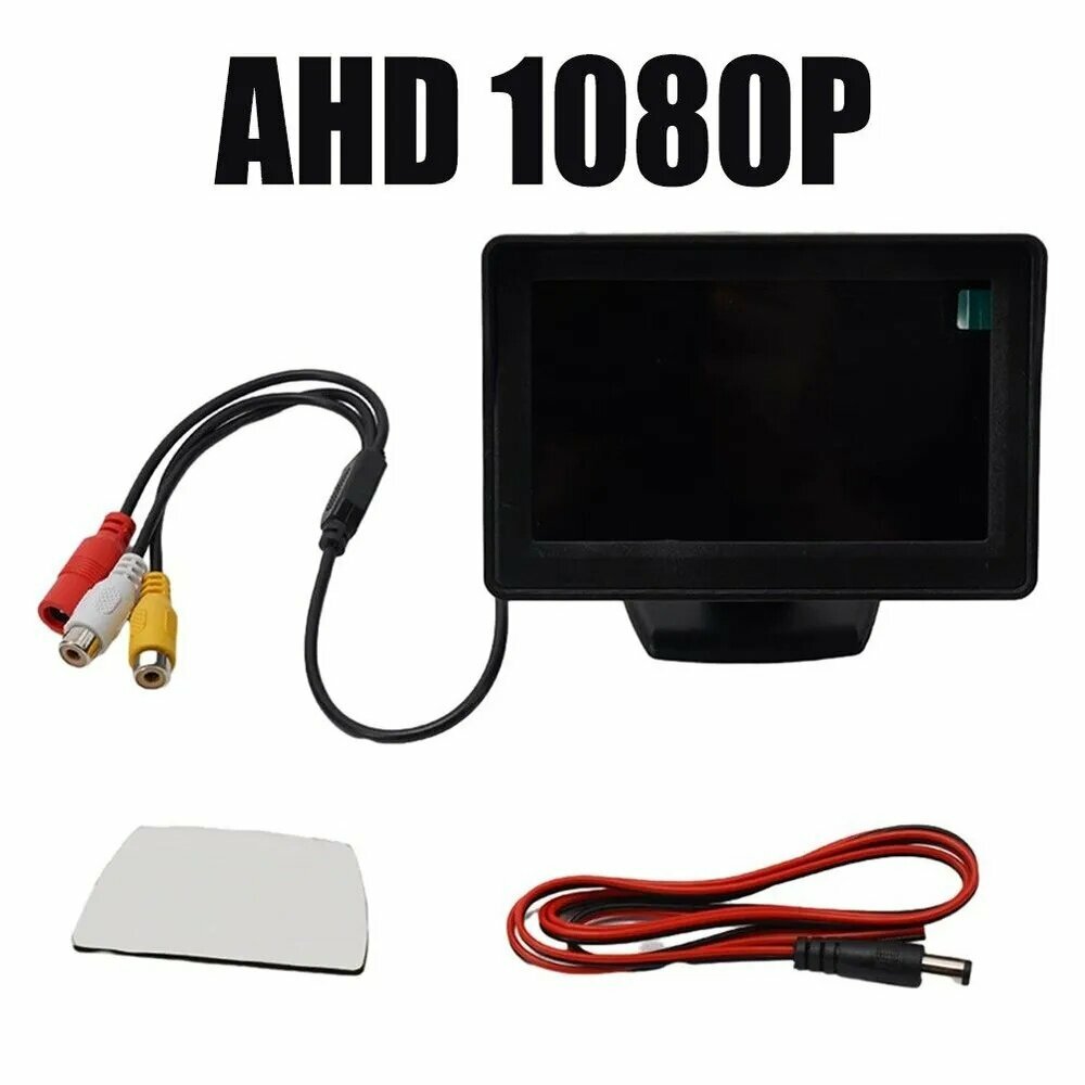 Автомобильный монитор AHD 1080P с экраном 5 дюймов для камеры заднего вида, ЖК-дисплей TFT