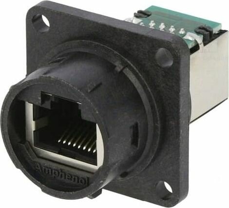 AMPHENOL RJF54421 Соединитель, PIN: 8, Кат: 5e, не экранированный; пластик; Конф: 8p8c, 1шт
