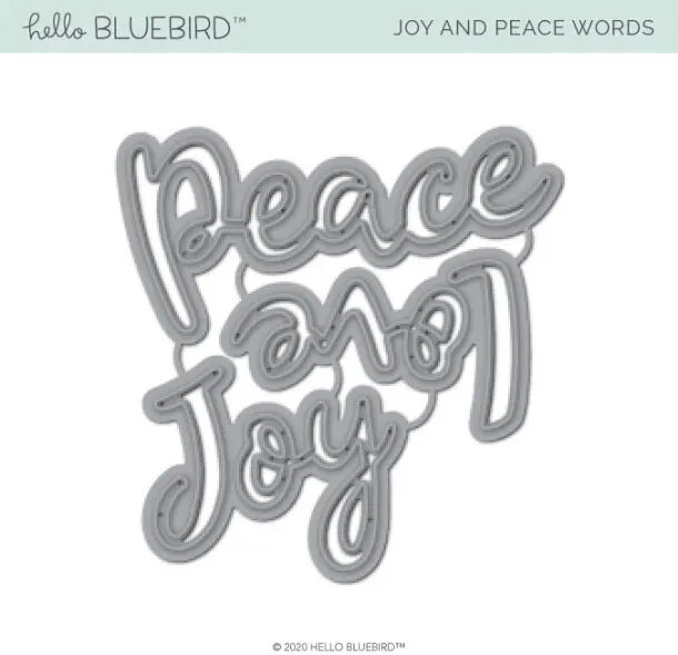Металлические штампы AliliArts Joy and Peace