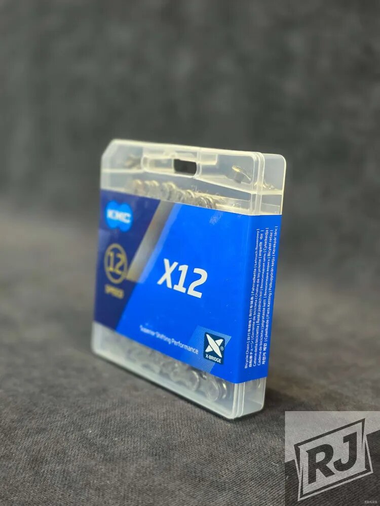 Цепь велосипедная KMC X12 Silver-Silver, 12 скоростей, 126 звеньев, с замочком MissingLink 12/CL552 в комплекте