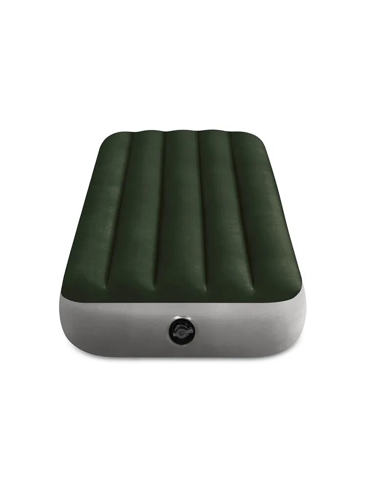 Intex Матрас надувной 76х191 см, зеленый Classic Downy Airbed, 64106