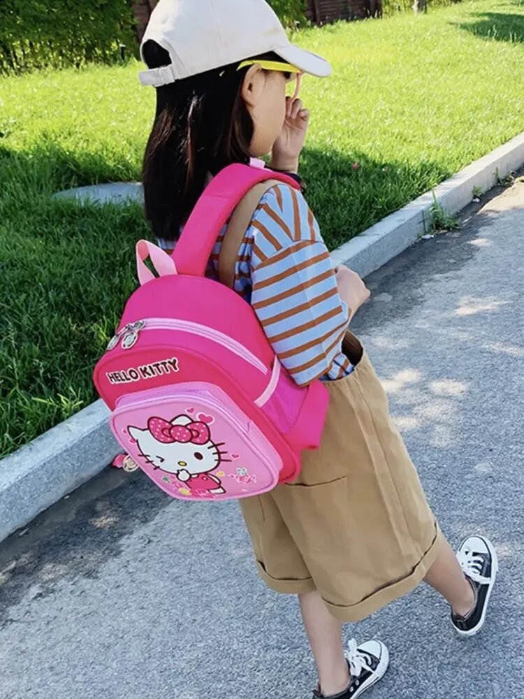 Рюкзак детский Hello Kitty для девочек, розовый/белый, 22 см, повседневный, деловой — фото 1