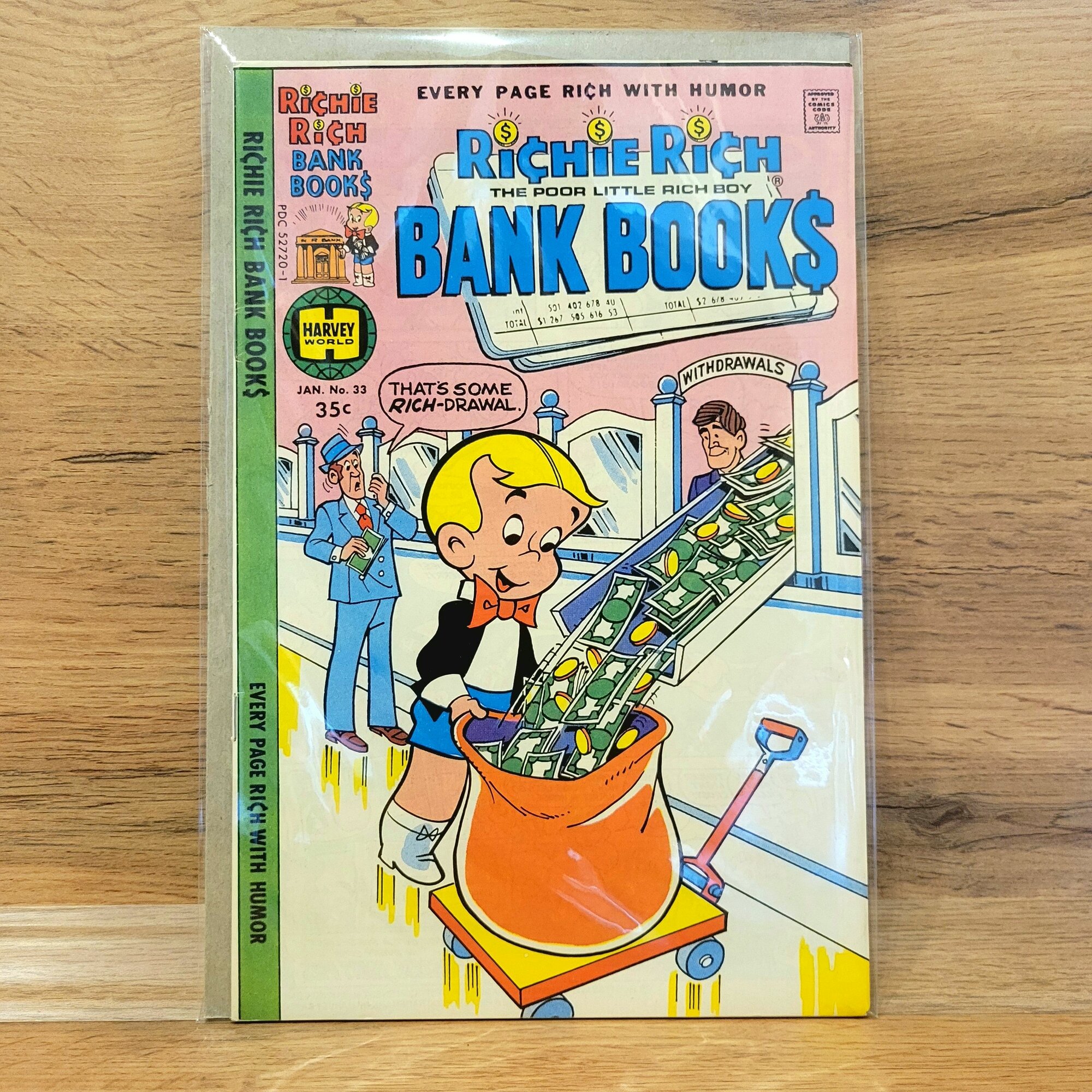 Раритетный Комикс Richie Rich #33. 1975 Год. Комикс (сингл) на английском языке