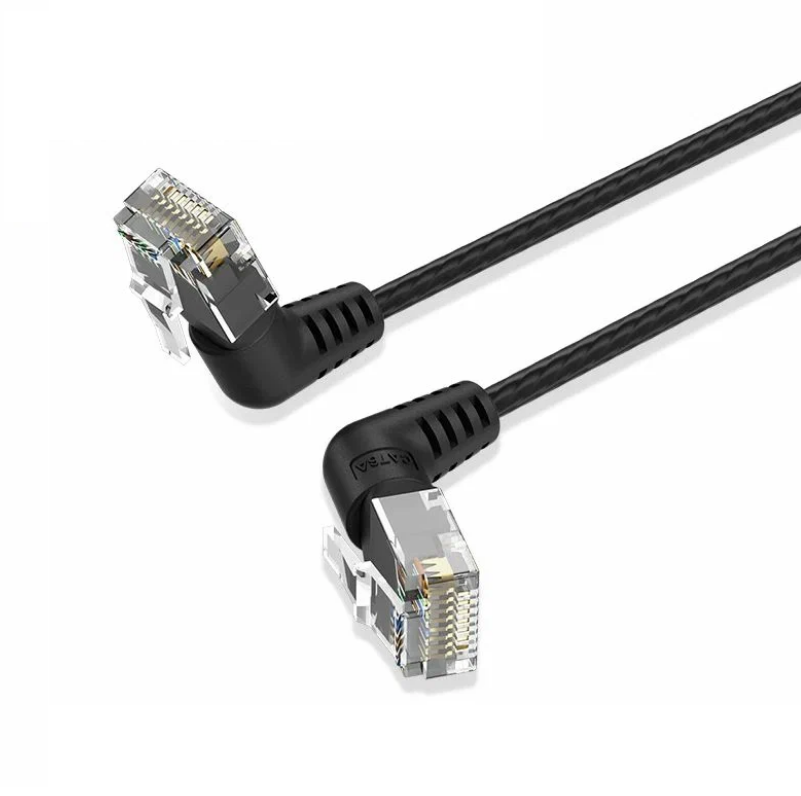 Кабель Ethernet CAT6A 10 Гбит/с, поворот на 90/360 градусов, тонкий сетевой кабель LAN CAT 6A для ПК, PS4, маршрутизатора, кабель RJ45