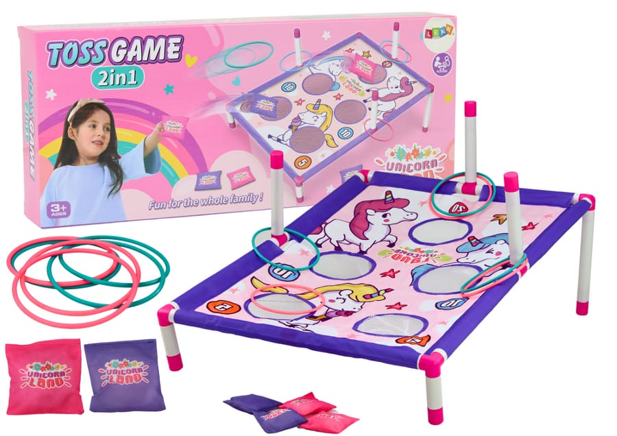 Головоломка Lean Toys бросок мешочком и обручем 2 в 1, для детей