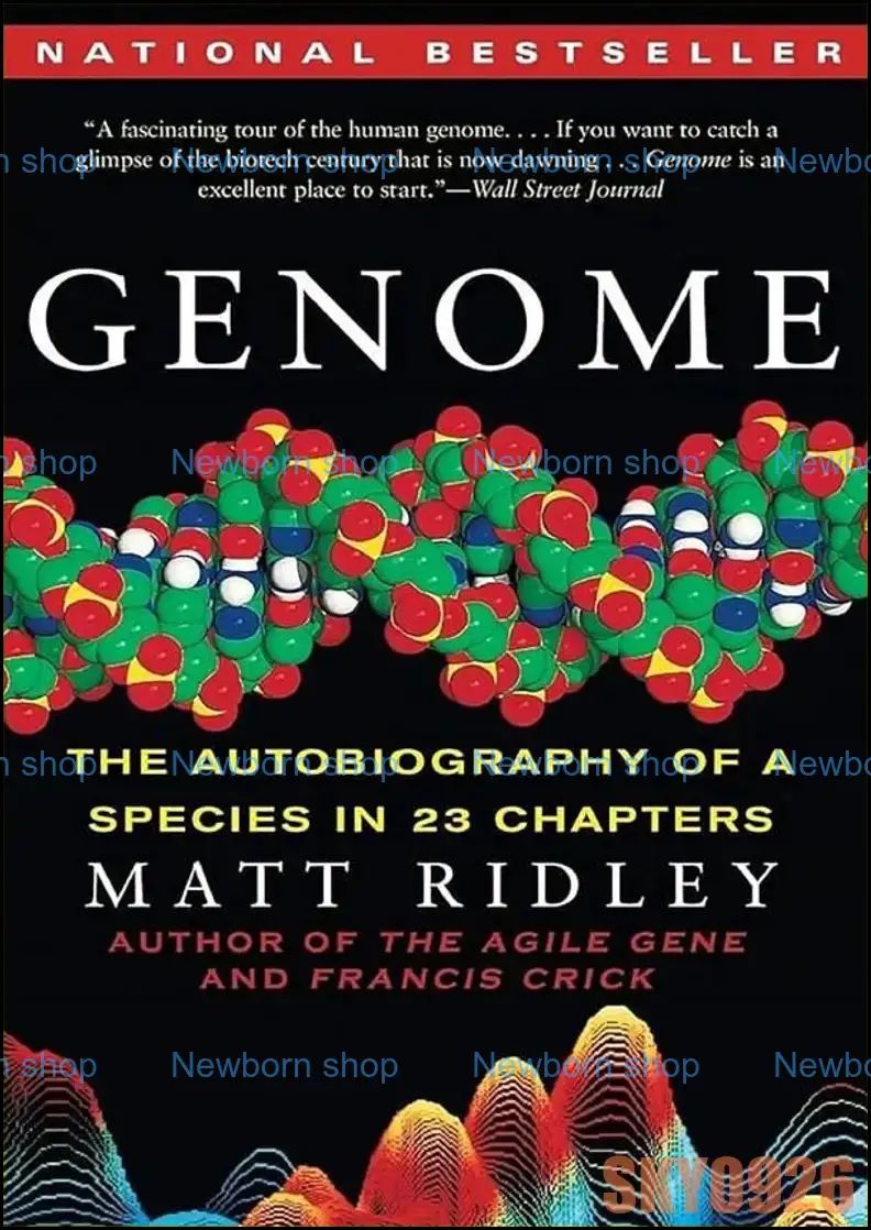 Genome by Matt Ridley, Human Genetics Popular Science Paperback
