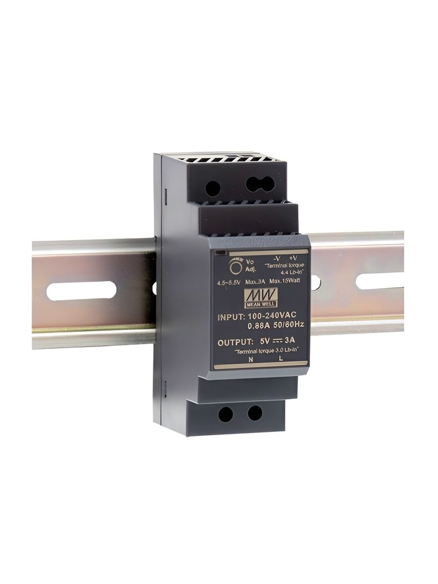 Блок питания MEAN WELL HDR-30-24 24V 1.5A 36W на DIN-рейку