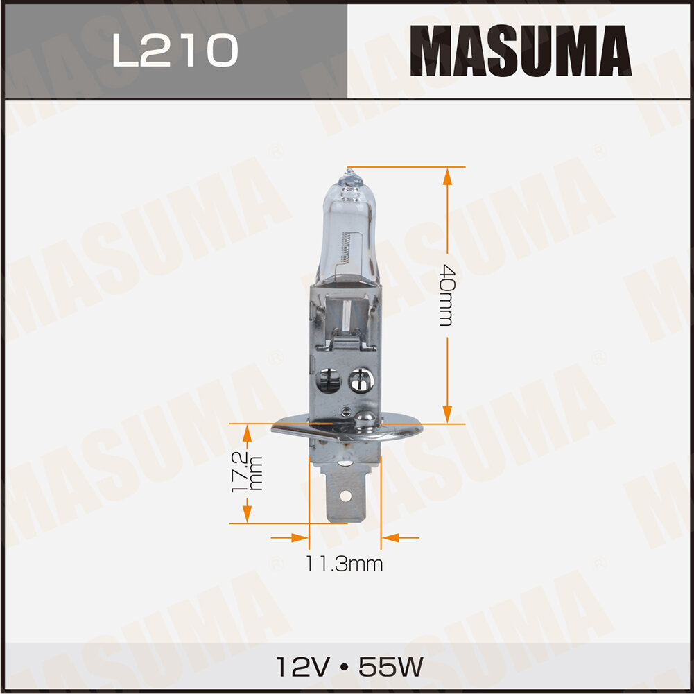 Лампа галогенная CLEARGLOW H1 12v 55W (3200K), для ВАЗ Лада Веста 2015-2023, Кросс 2017-2023, SW 2017-2023, Кросс 2017-2023, Спорт 2019 OEM 63217160777 арт L210