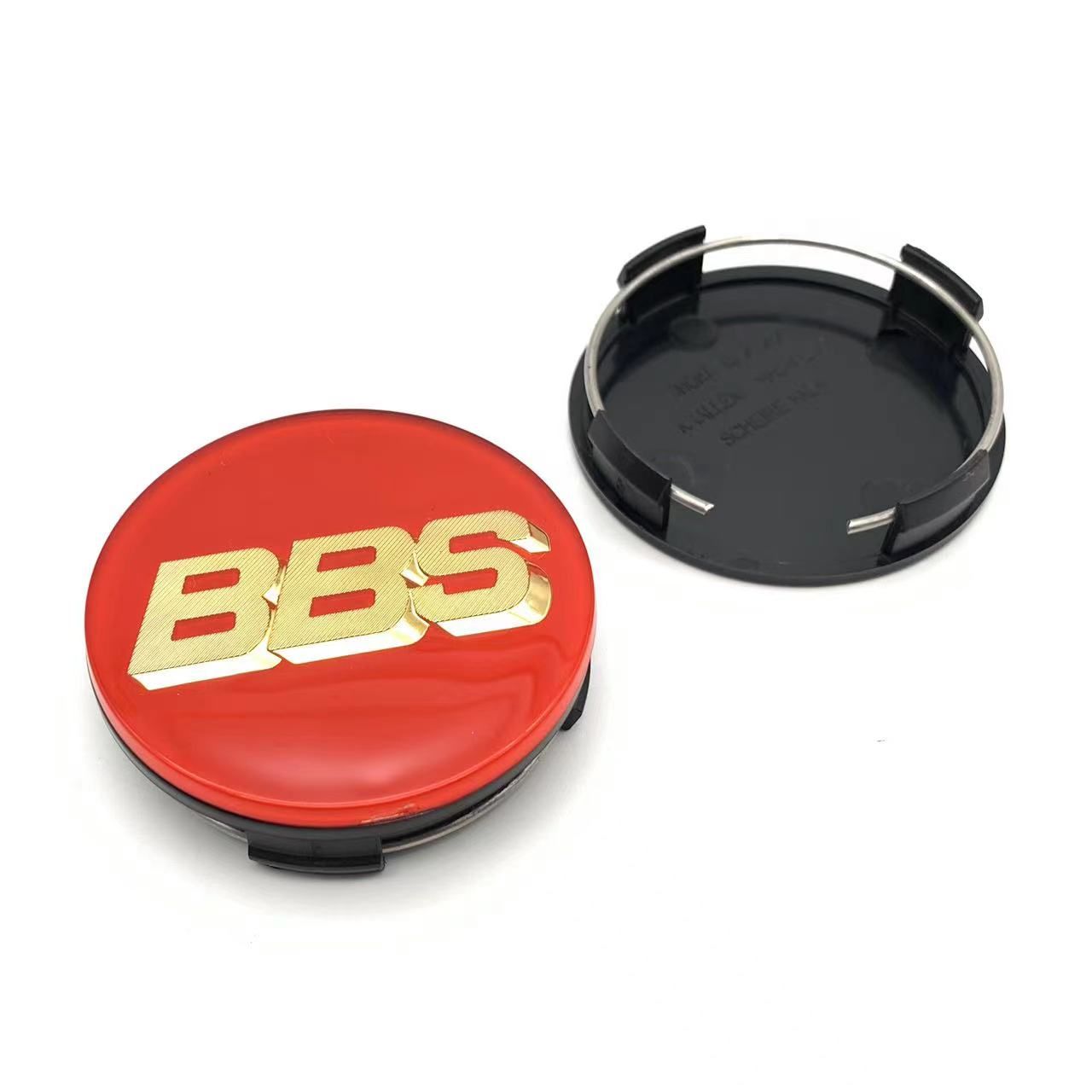 BBS Колпачки на литые диски 65/62/11 мм Красный золотой 09.24.282 4 шт