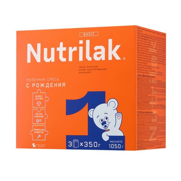 Смесь сухая молочная адаптированная начальная для детей 0-6 мес. 1 Nutrilak/Нутрилак пак. 1050г