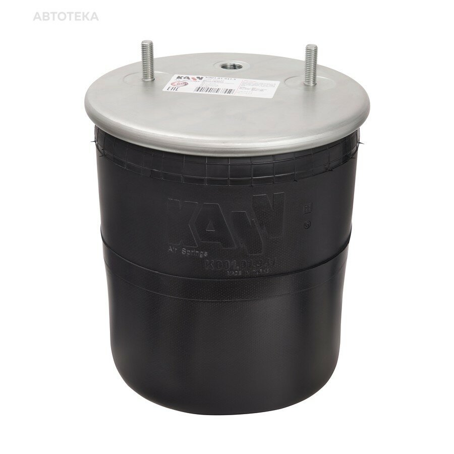 Пневмоподушка KANN BPW 941MB без стакана 2 шп M12 смещ 25 1 отв M22 низ 1 шп M16) KANN K00101941S