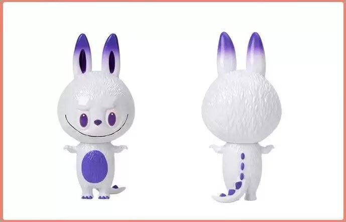 Официальная фигурка POPMART Labubu Mini Zimomo Series 3 в бело-фиолетовом цвете - коллекционная мини-фигурка