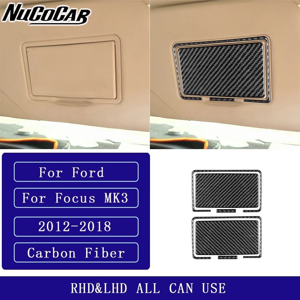 Для Ford Focus MK3 2012-2018 углеродное волокно на крышу, косметическая зеркальная 1 Carbon Fibre