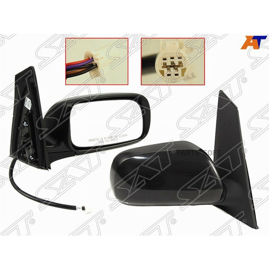 Зеркало Toyota Prius (NHW20) 03-11 (Справа/ Обогрев/ Регулировка/ 5 контактов/ LHD) от официального дистрибьютора, SAT, артикул STTY59940A1