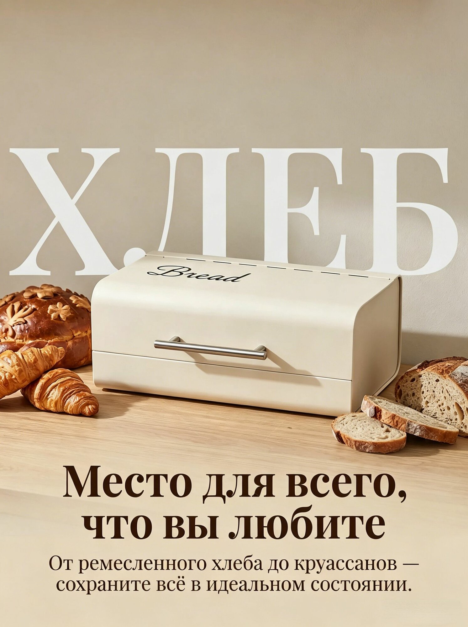 Хлебница, 36 см х 30 см х 16 см