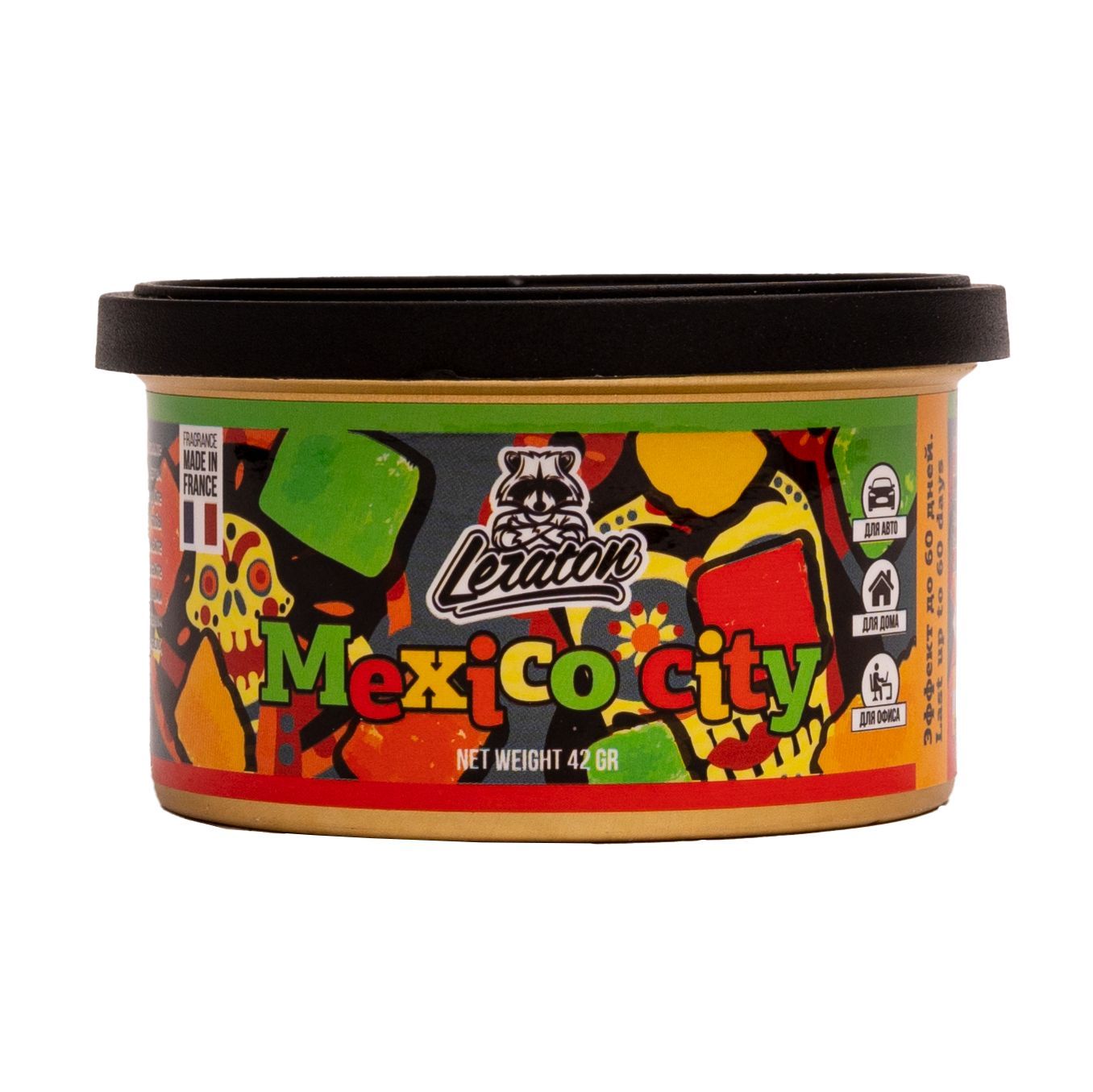 Ароматизатор для автомобиля в банке LERATON Mexico city (Tutti frutti/Тутти фрутти)