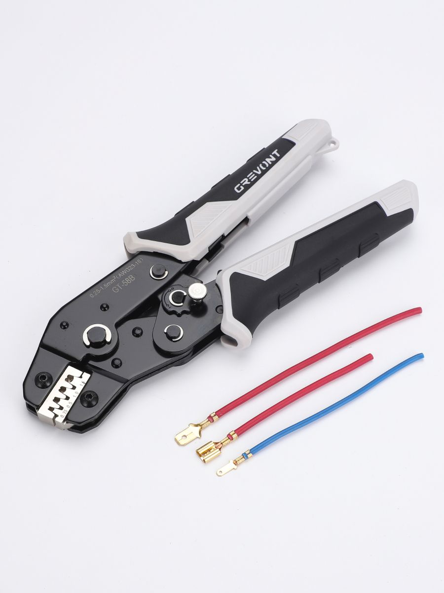 Кримпер обжимной GT-58B / 0,25-1,5мм2 23-16AWG / клещи для обжима наконечников