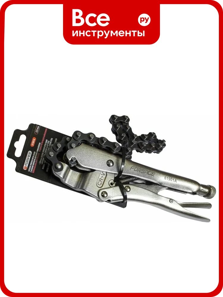 Съемник масляного фильтра Forsage цепной с фиксацией 49549 F-61901A F-61901A(49549)