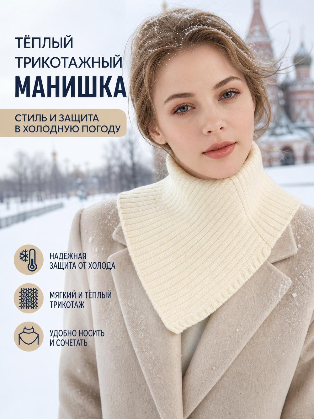 Шарф-манишка Базовая коллекция для женщин