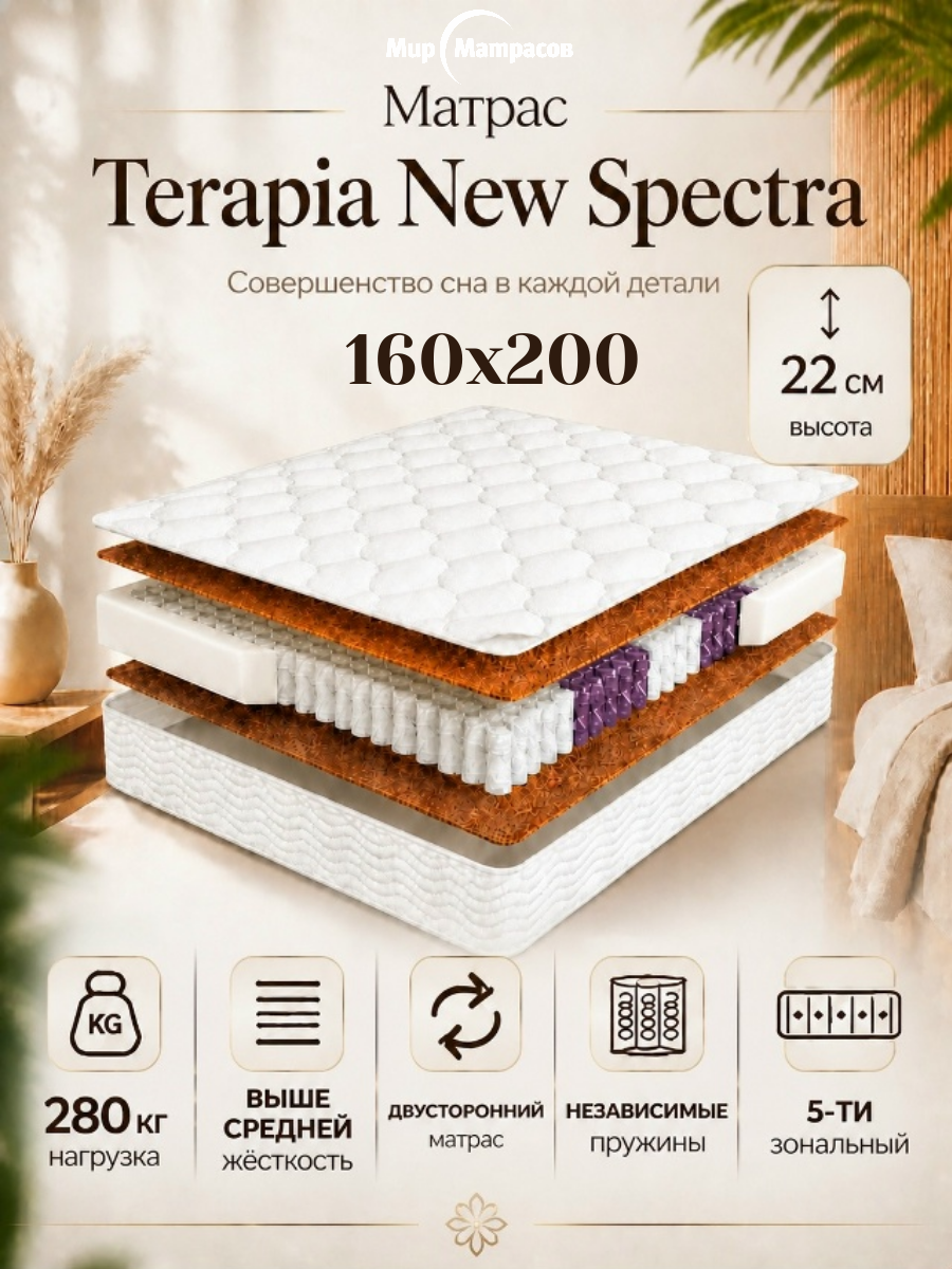 Матрас Terapia NEW Spectra 160x200