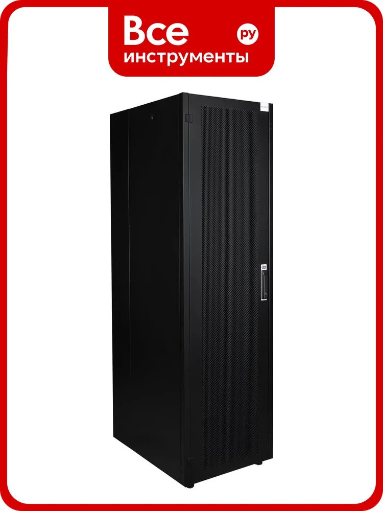 Напольный шкаф DATAREX 19 дюймов 47u 600x800 передняя дверь перфорированная, задняя стенка перфорированная, черный DR-721611