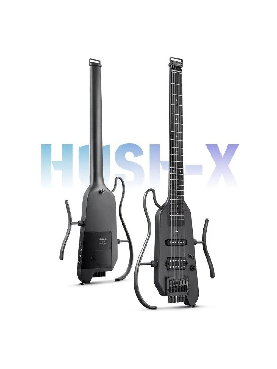 Электрогитара Donner HUSH-I PRO/HUSH-I/HUSH-X/HUSH-X PRO/HUSH-C, бесшумная гитара, портативная гитара для путешествий